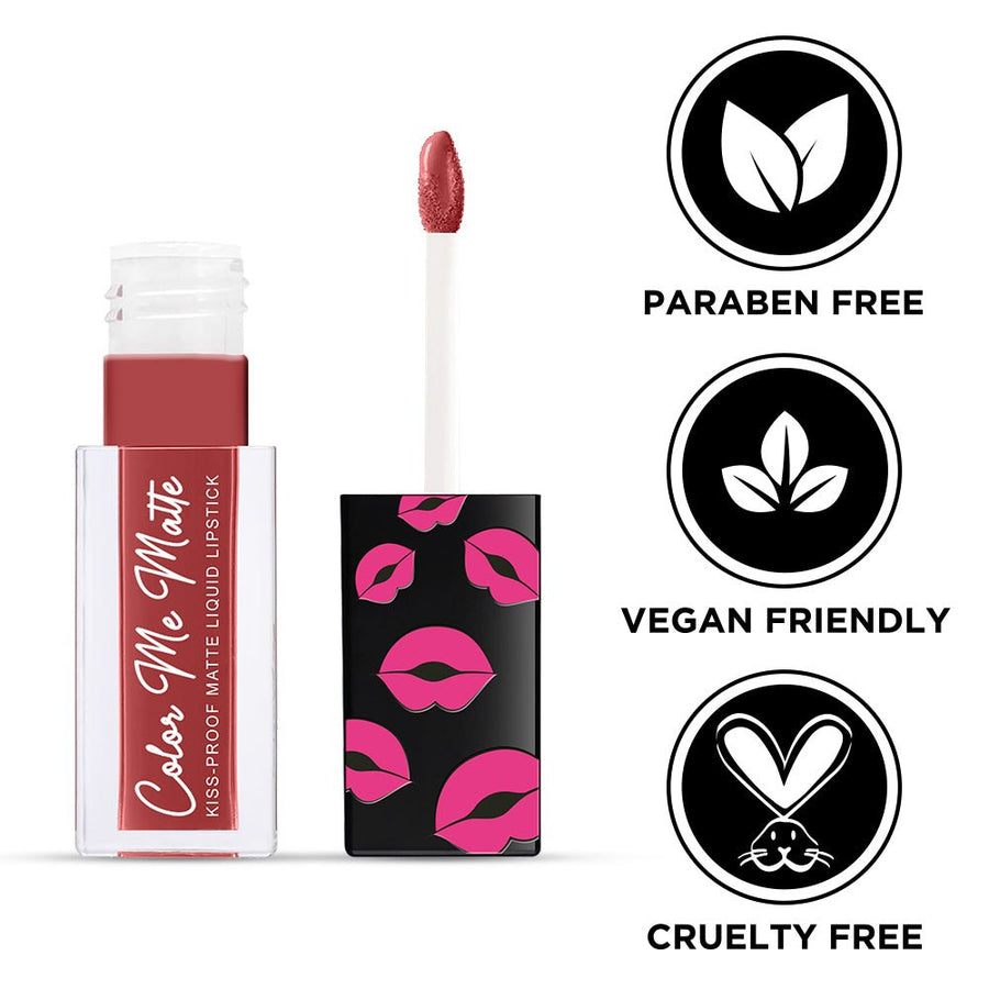 Color Me Matte Liquid Lipstick: Espresso Brown - JaqulineUSA