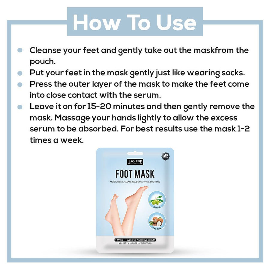 De-tanning & Soothing Foot Mask - JaqulineUSA