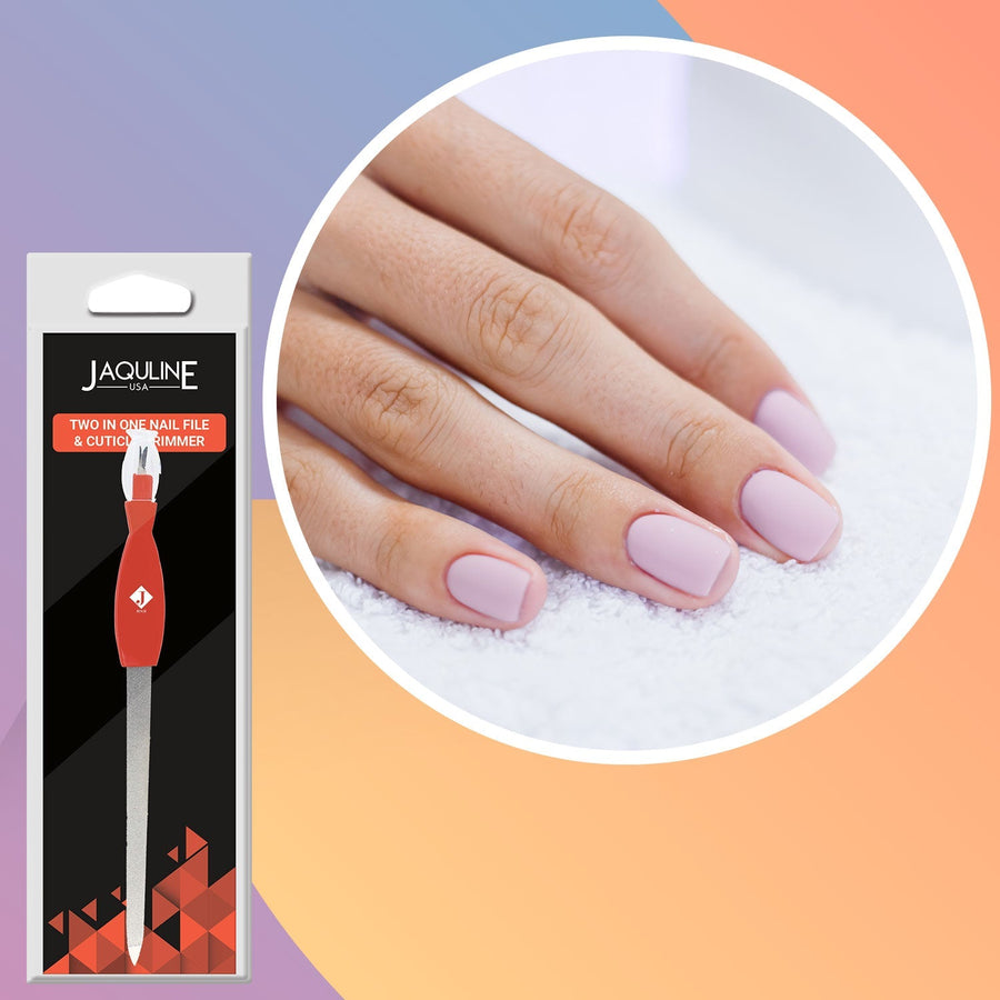 Jaquline USA 2 in 1 Nail File & Cuticle Trimmer - JaqulineUSA