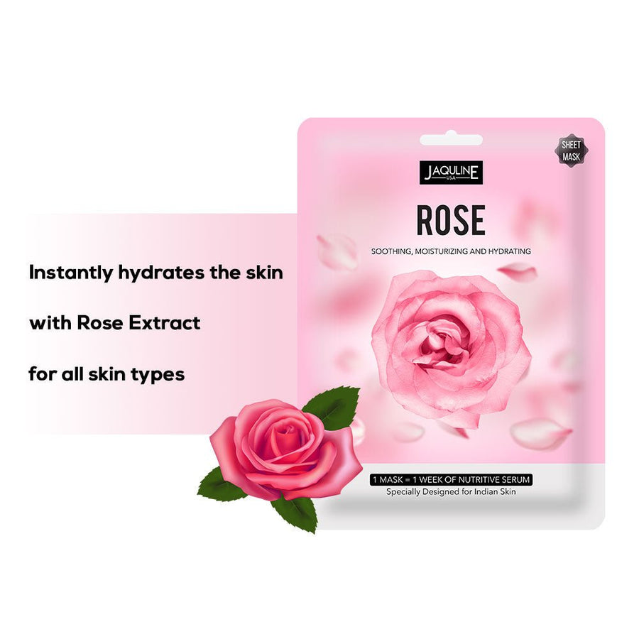Buy Rose Sheet Mask Online at Best Prices | Jaquline USA