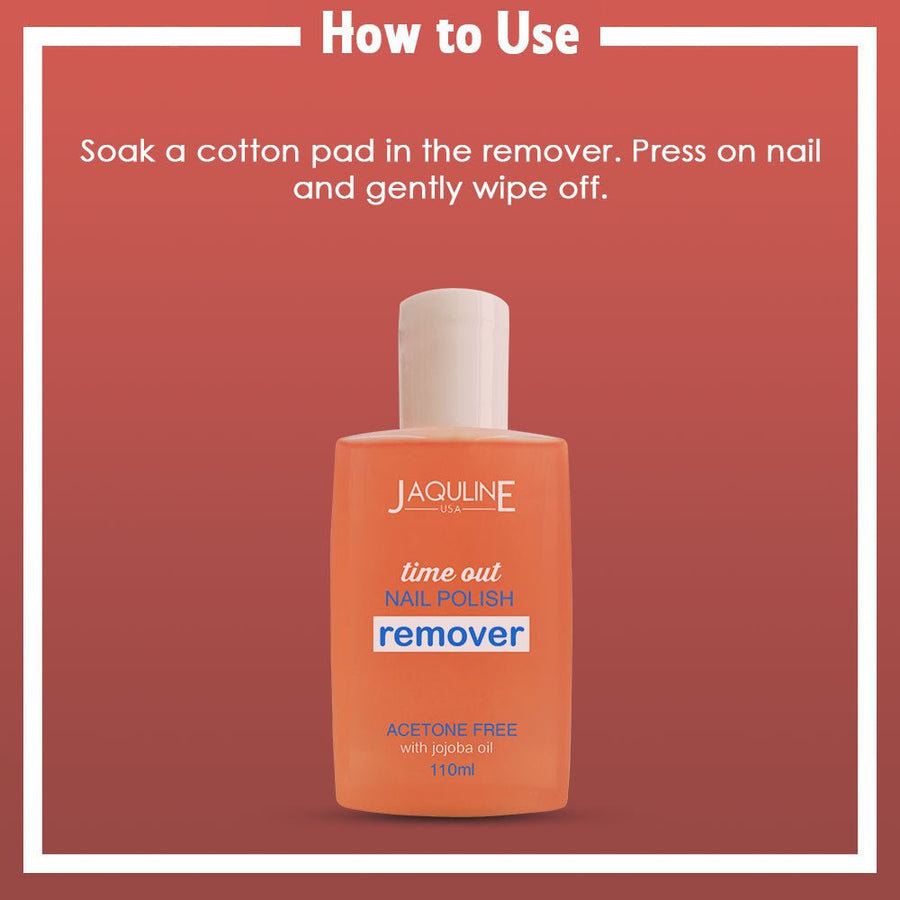 Time Out Nail Polish Remover 110gm - JaqulineUSA